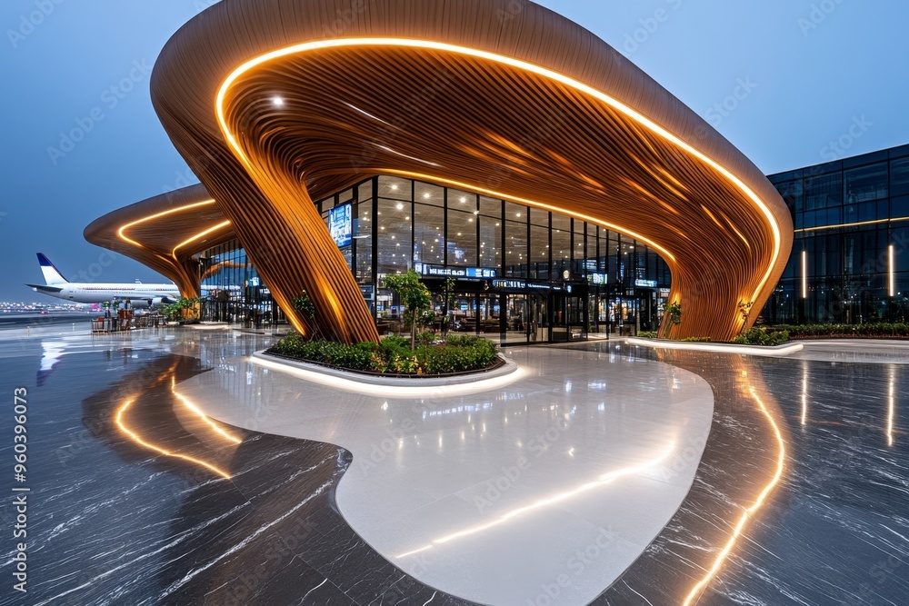 New building, airport terminal, global gateway enhances the travel ...