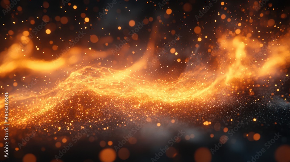 fiery inferno overlay dynamic fire sparks and smoke on black background ...