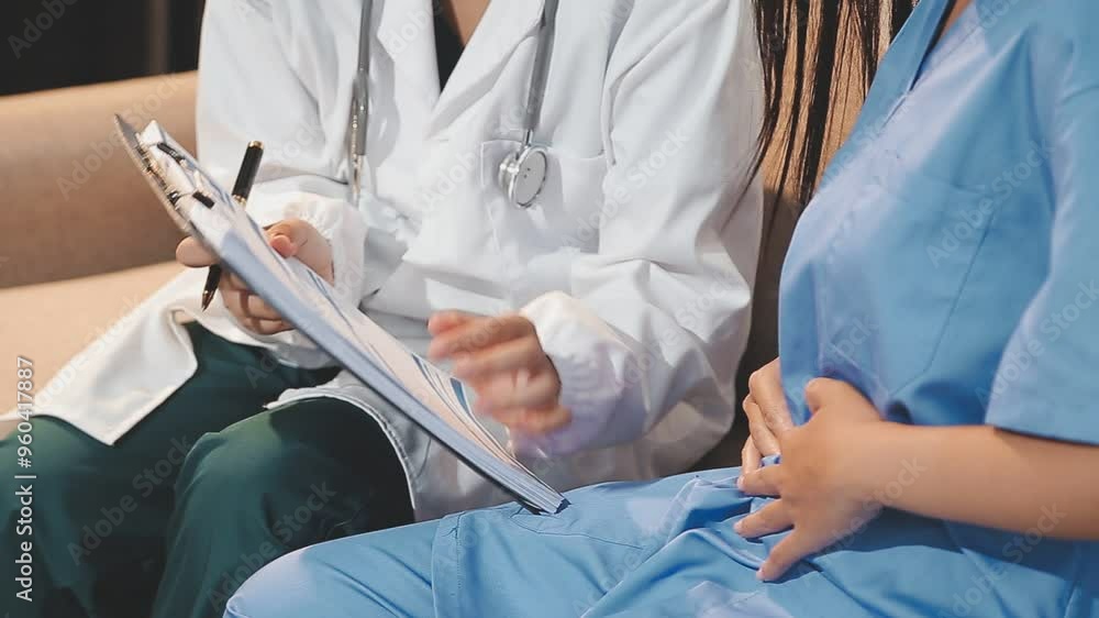 doctor inject vaccine to asian woman, Deltoid muscle injection ...