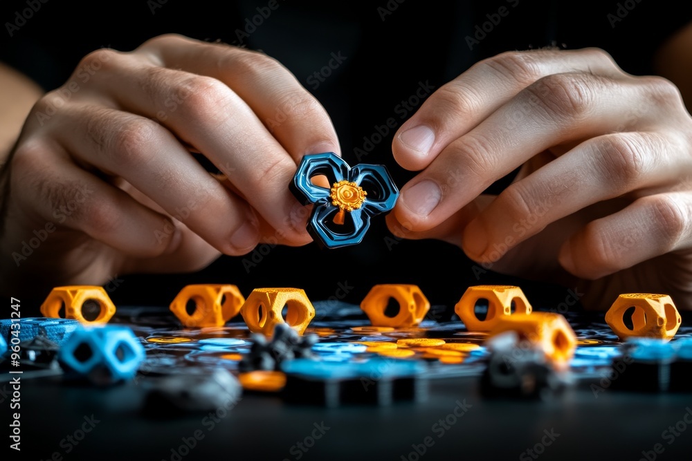 Board game, cross-genre, blending mechanics combines elements from ...