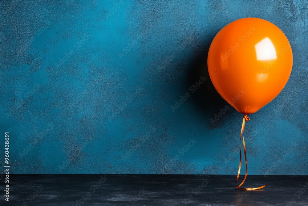 Deflated balloon, end of a birthday, conclusion of a celebration serves ...