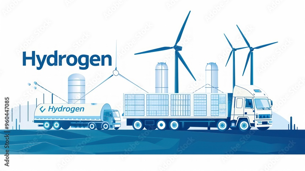 Isometric Hydrogen energy car. Alternative energy and zero emission. Hydrogen powered ...