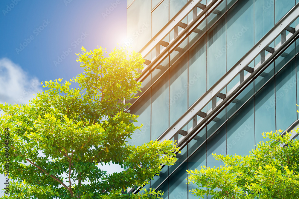 Environmentally friendly office building a sustainable glass building ...