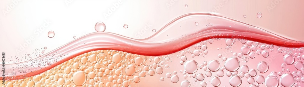 Cross-section of skin layers absorbing vitamins and antioxidants ...