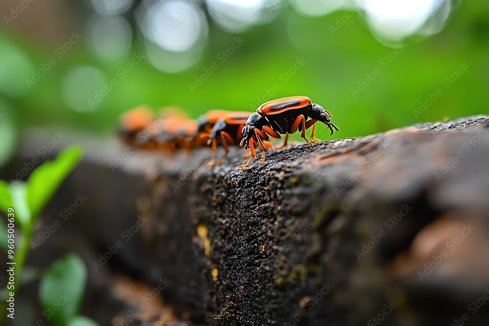 Beetles, beneath a log, hidden communities live in the shadows ...