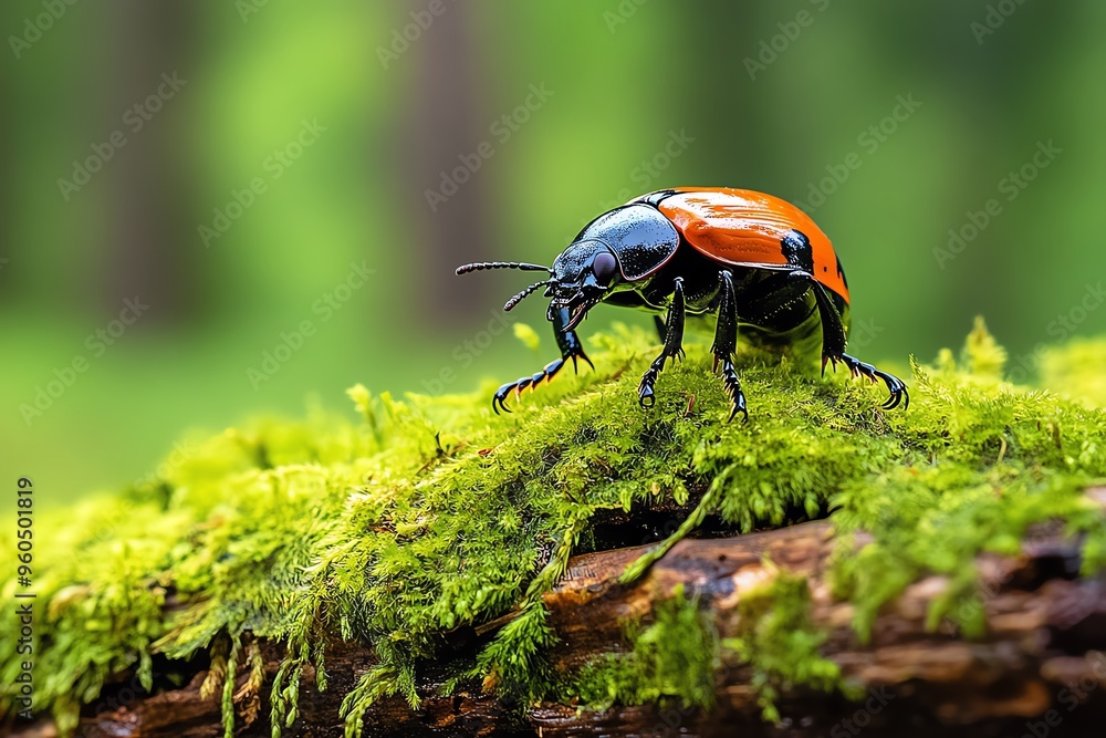 Beetles, in an ancient forest, living relics connect the present to the ...