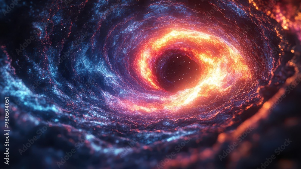 psychedelic portal swirling with neon hues mesmerizing patterns ...