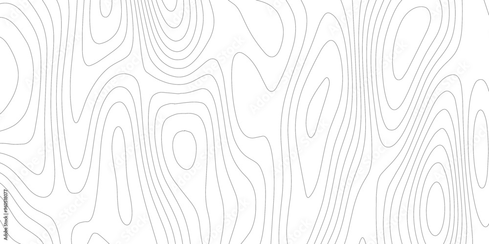 Topographic wave grid map with geometric lines, geographic line map ...