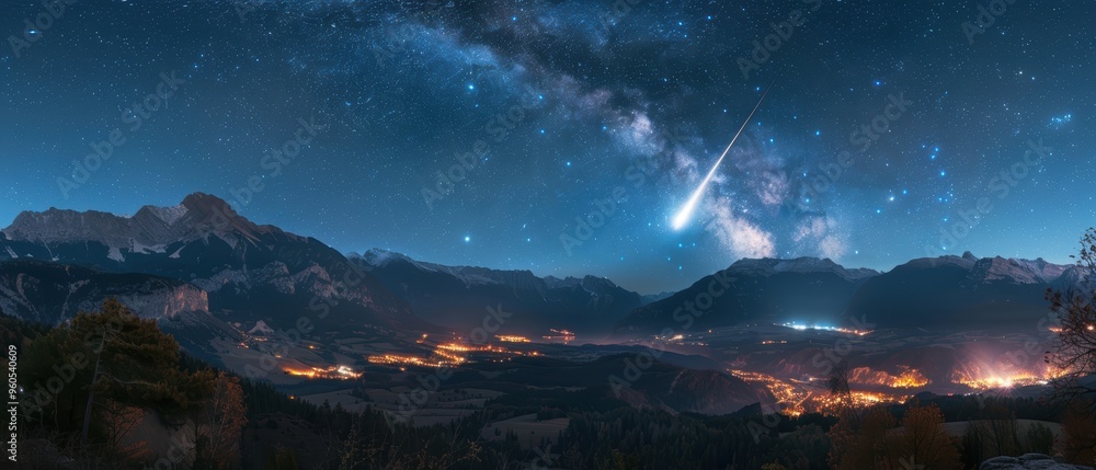 Majestic Shooting Star: Stunning 8k UHD Astrophotography of Shooting ...