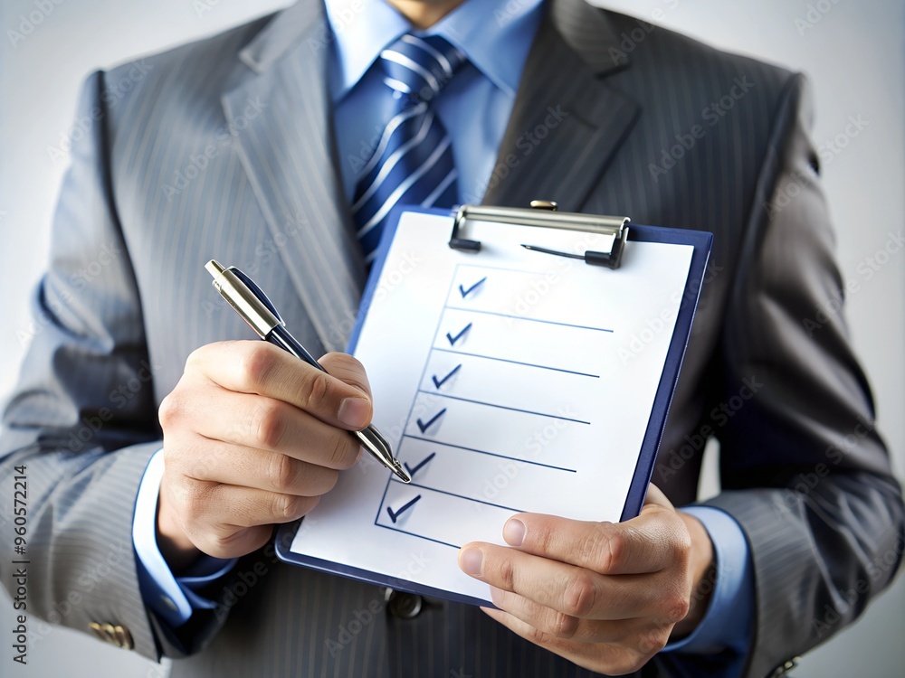 Checklist completed, task done on time, project finished, approval ...