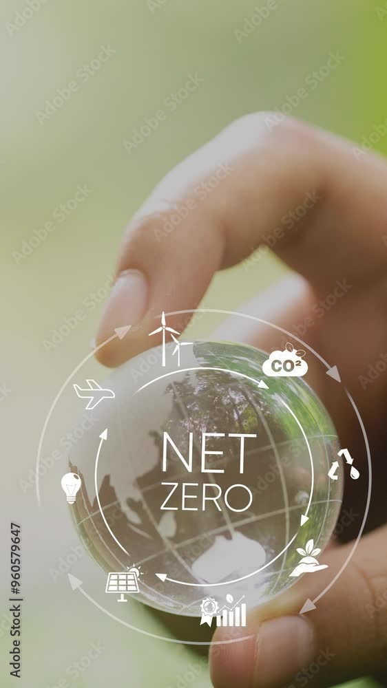 Sustainable business development. Reuse Reduce Recycle symbol.Net zero ...
