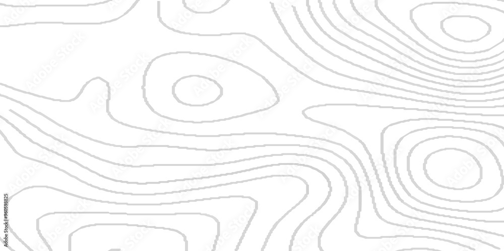 Landscape geodesy topographic map background with curved abstract lines ...