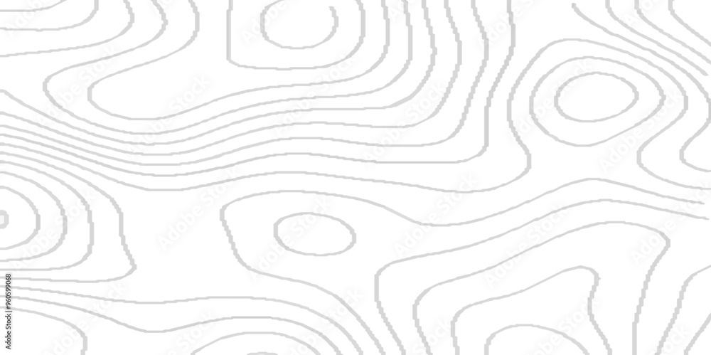 Landscape geodesy topographic map background with curved abstract lines ...