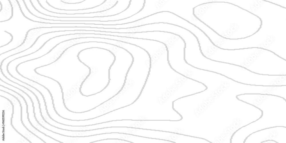 Landscape geodesy topographic map background with curved abstract lines ...