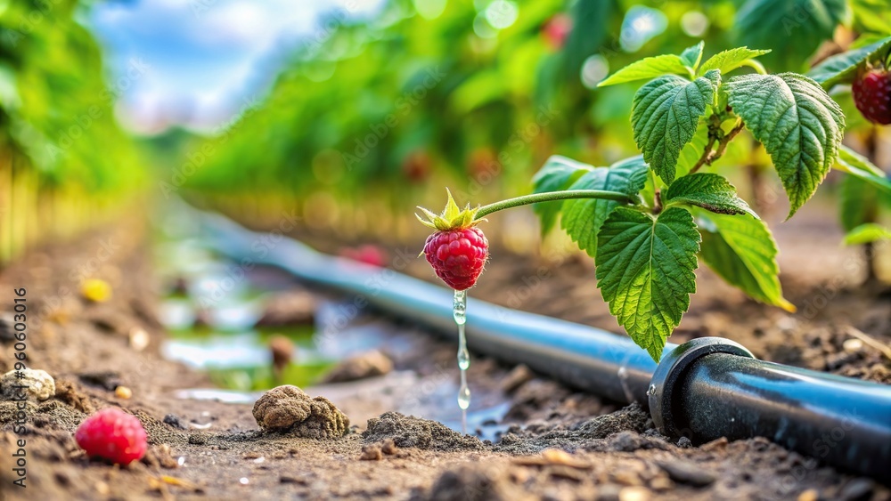 agriculture advancement, smart farming, irrigation method, A close up ...