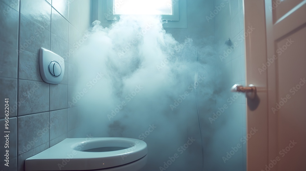 Germs on bathroom ventilation fans,germs, bathroom,highlighting ...