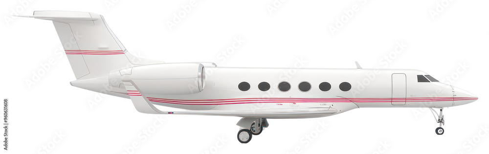 PNG Luxury private jet side view Stock Photo | Adobe Stock