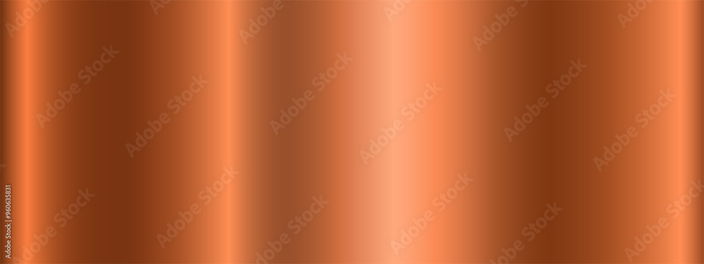 Metallic gradients with highlights. Copper metal gradient effects for ...