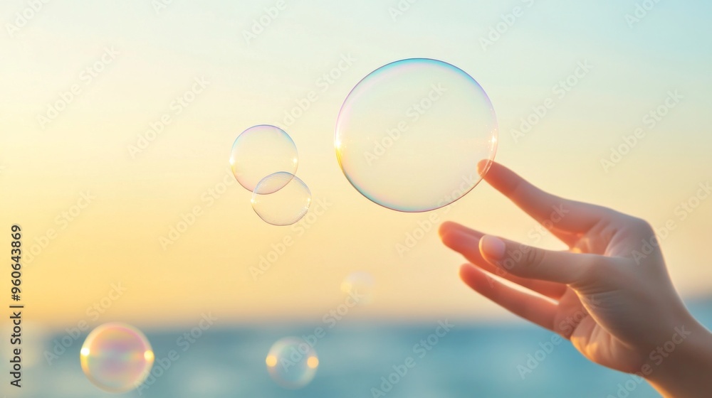 Giant Bubbles at Dusk, an artist creates vibrant bubbles reflecting ...