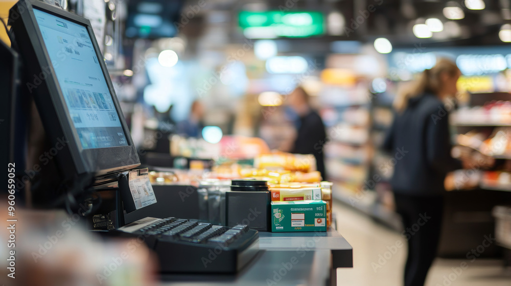 Show a fast, automated checkout system in a retail store or online ...