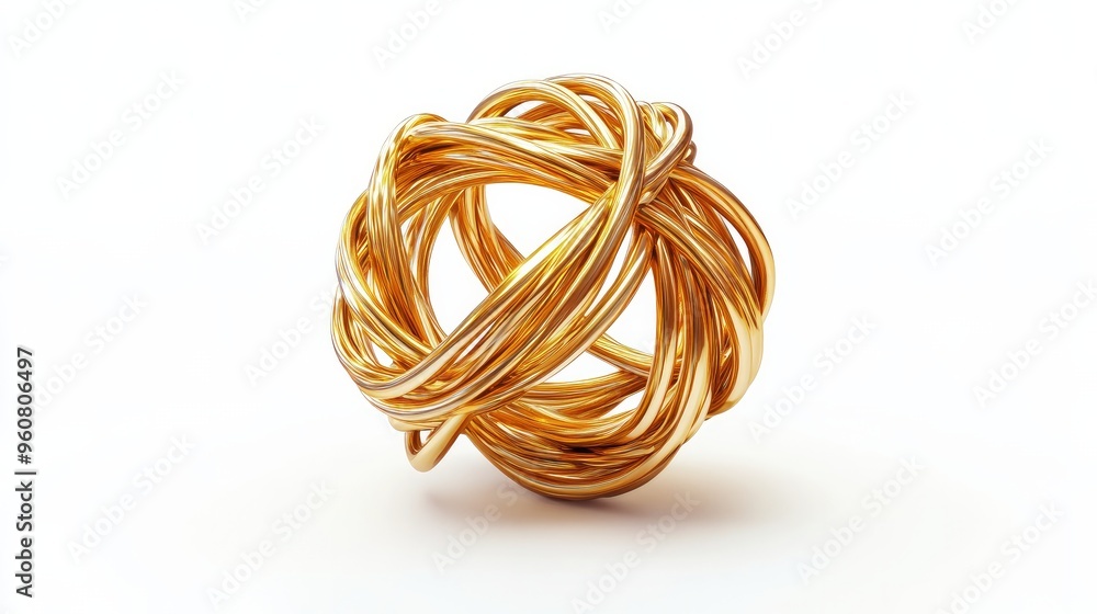 The Gold Torus is shown in multiple projections, isolated on a white ...