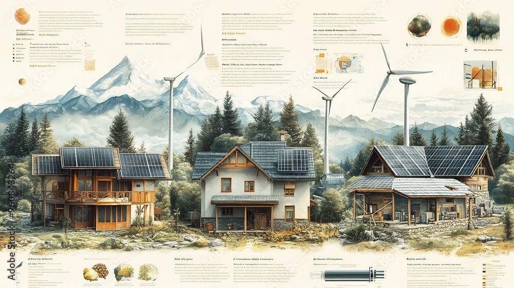 Infographic comparing different types of renewable energy solar wind ...