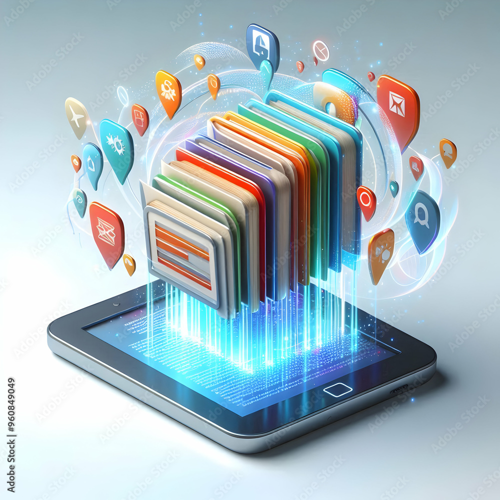 3D E-reader with Holographic Bookmarks and Copy Space Concept: Evolving ...