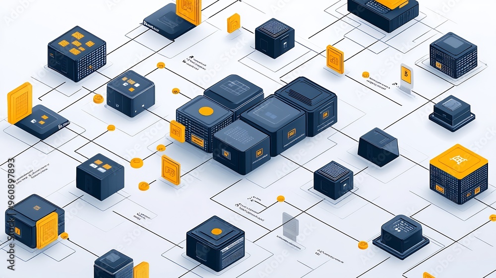 Blockchain Technology Overview diagram explaining how blockchain ...