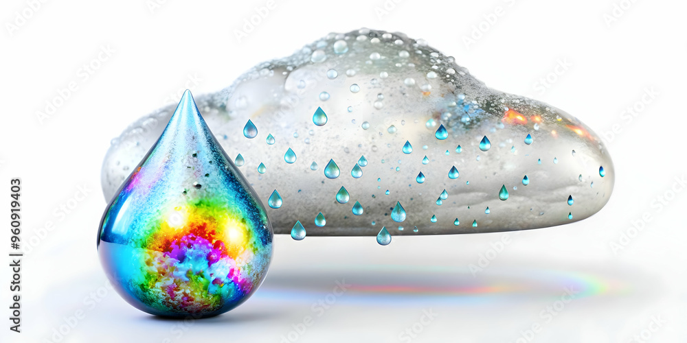 Glossy Cloud and Raindrop with Holographic Precipitation Data - Climate ...