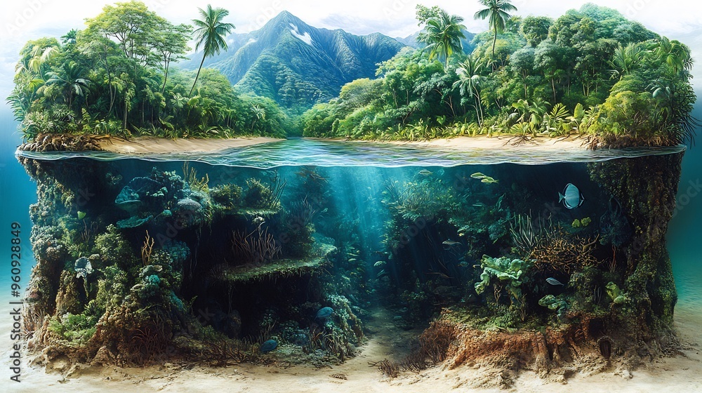 Detailed food web diagram showing relationships between producers ...