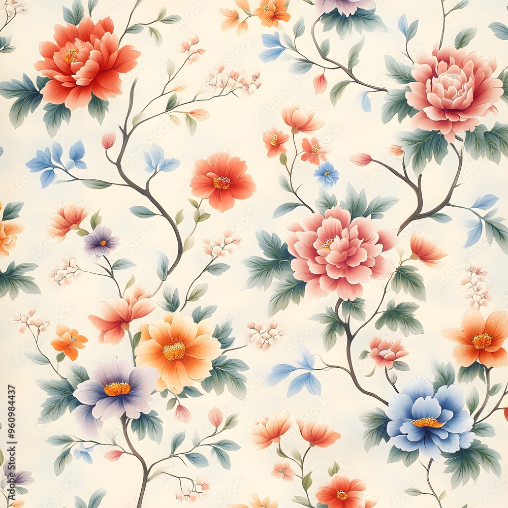 Vietnamese Ao Dai Pattern A pattern found on the traditional Vietnamese ...