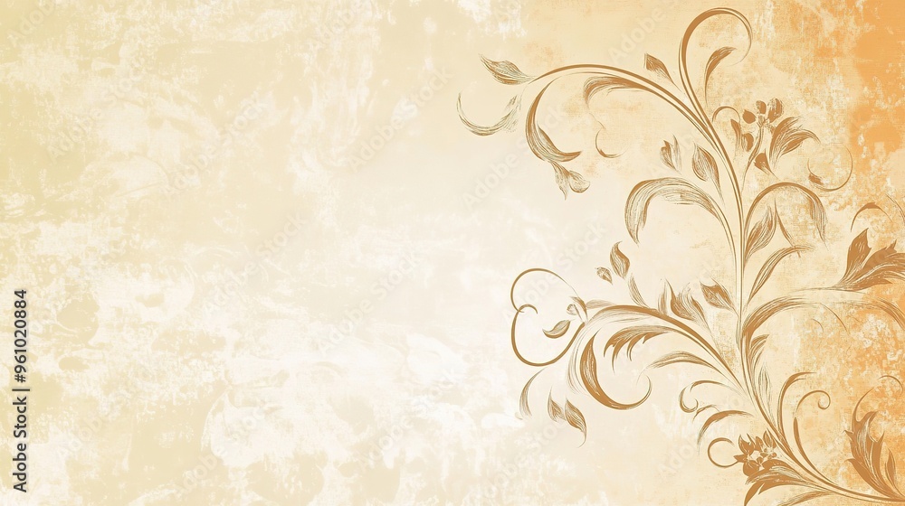 Versatile Printable Greeting Card Design in Neutral Pastel Colors with ...