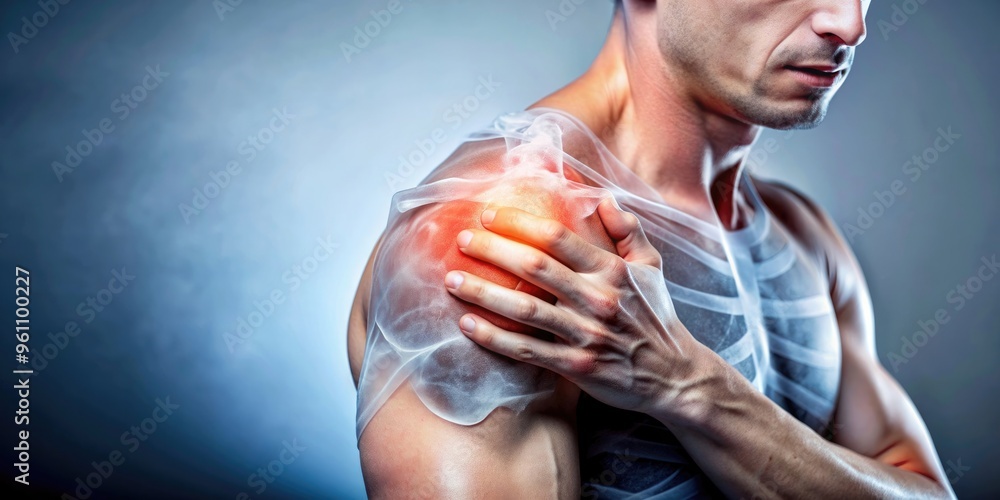 of painful shoulder joints with frozen shoulder and impingement ...