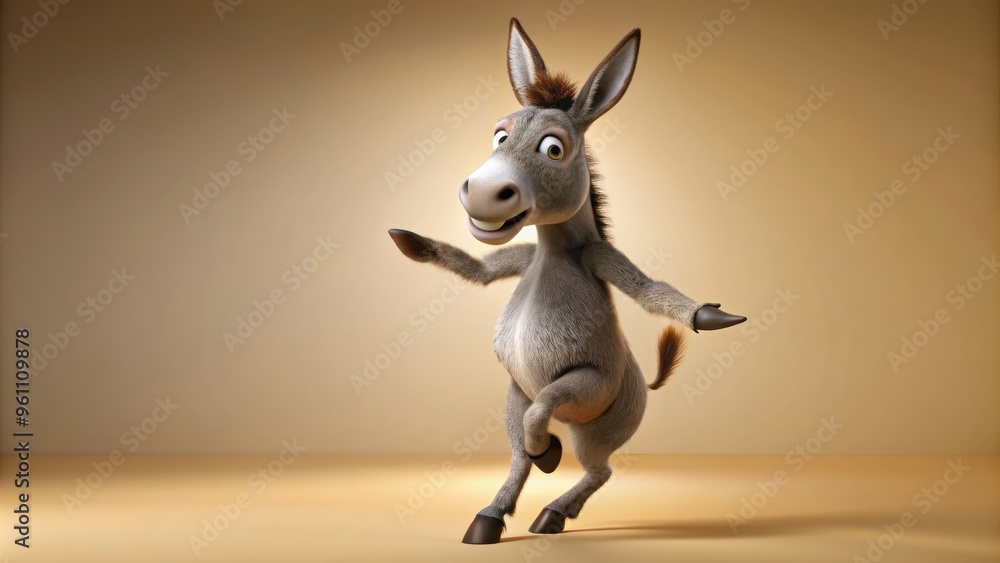 Playful and comedic animated GIF of a donkey doing a funny dance ...