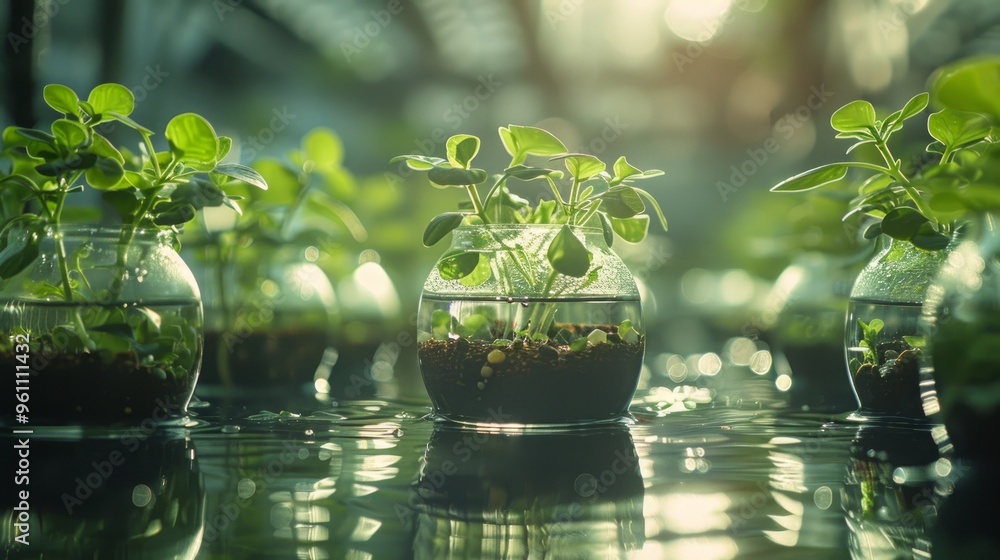 Poster Hydroponics is the technique of growing plants using a water ...