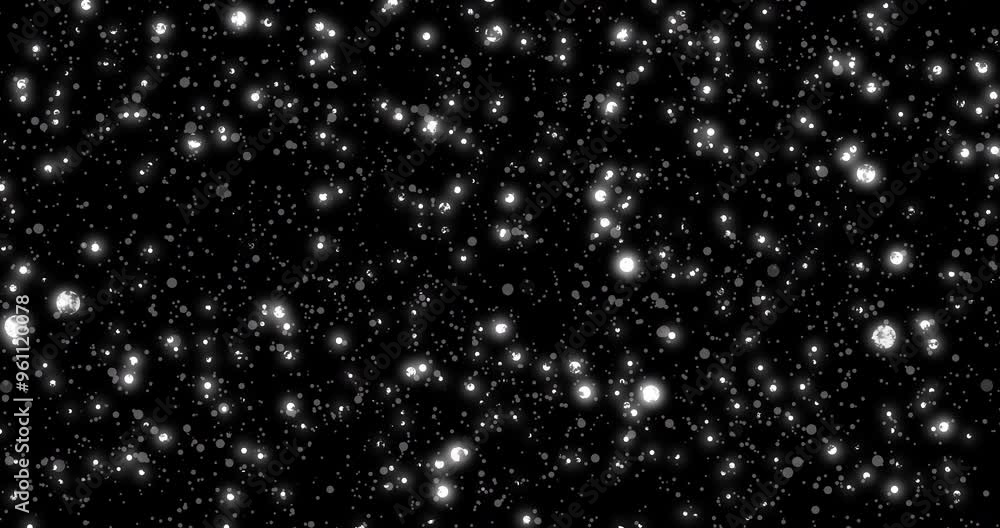 Sparkling stars shining blinking brightly in space dark bg 4K ...