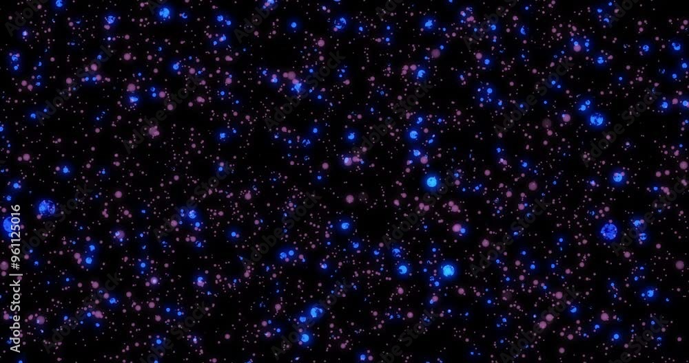 Sparkling stars shining blinking brightly in space dark bg 4K ...