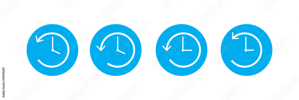 History icon. History line. Vector timer. Countdown time. Clock sign ...