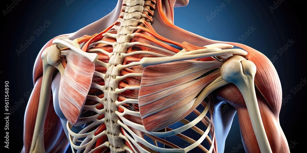Anatomic Photograph Of The Shoulder Joint Showing The Rotator Cuff ...
