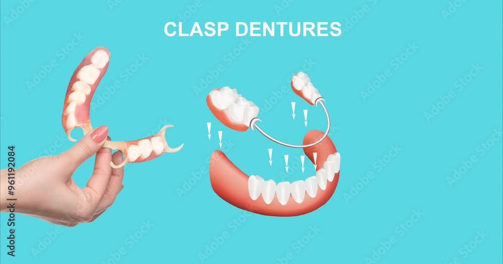 Dental rehabilitation with lower flexible nylon denture, before and ...