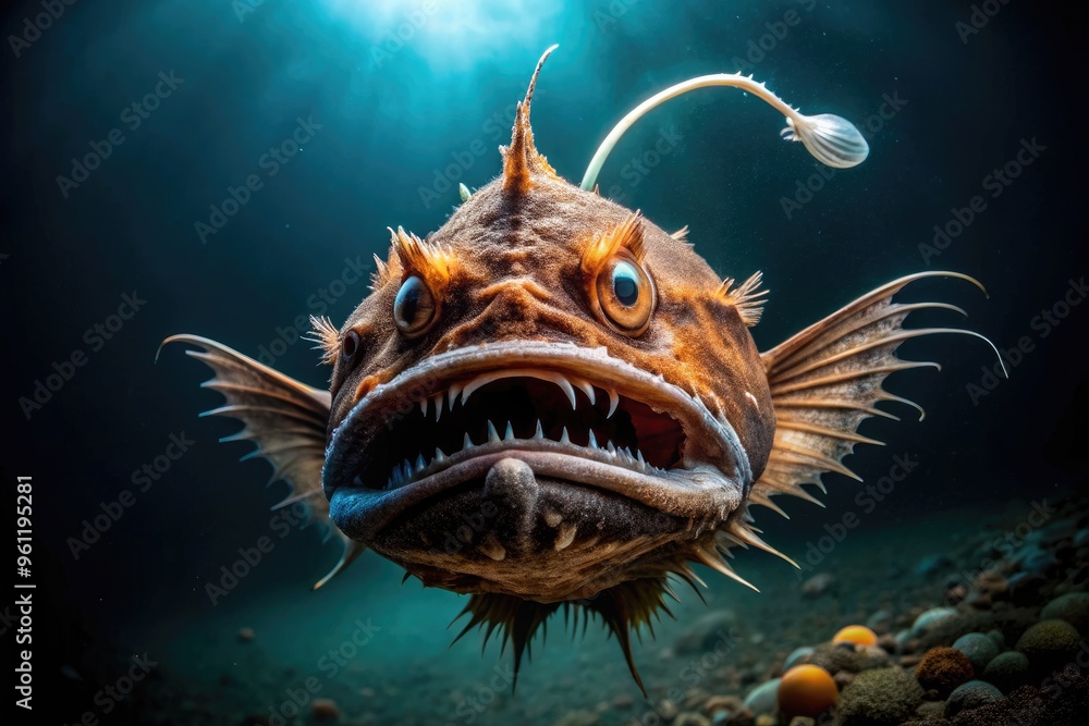 Fascinating Underwater Image Of An Anglerfish With Its Long, Dangling ...