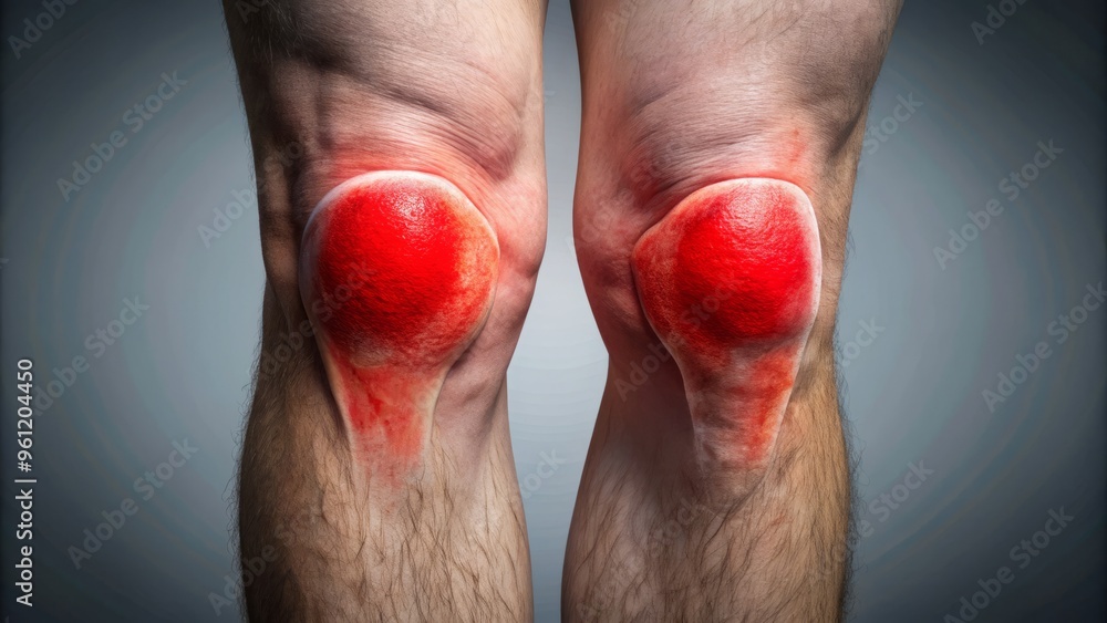 Photo & Art Print A swelling inflames the suprapatellar bursa, a fluid ...