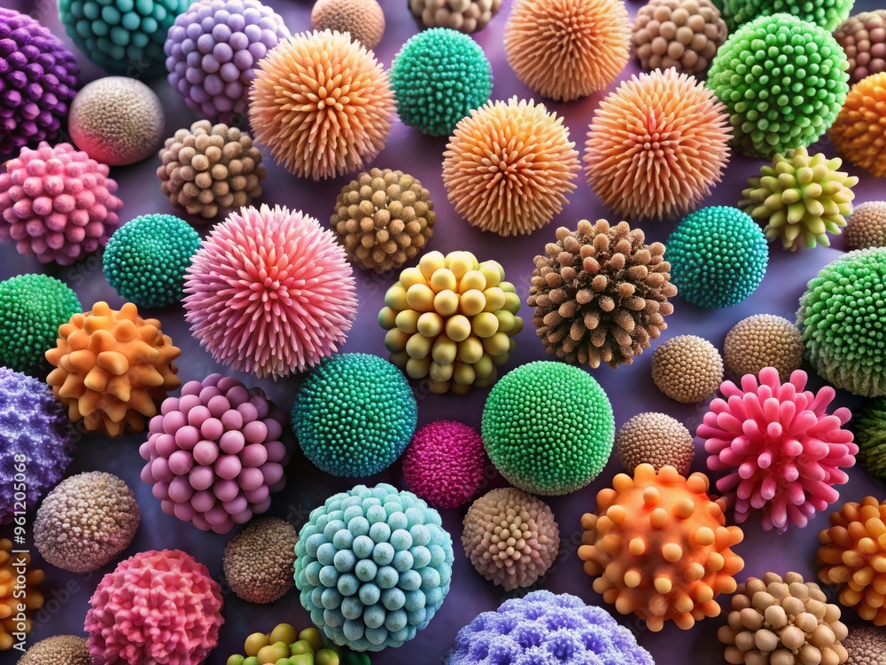 High-resolution images of cervical polyps illustrate diverse sizes and ...