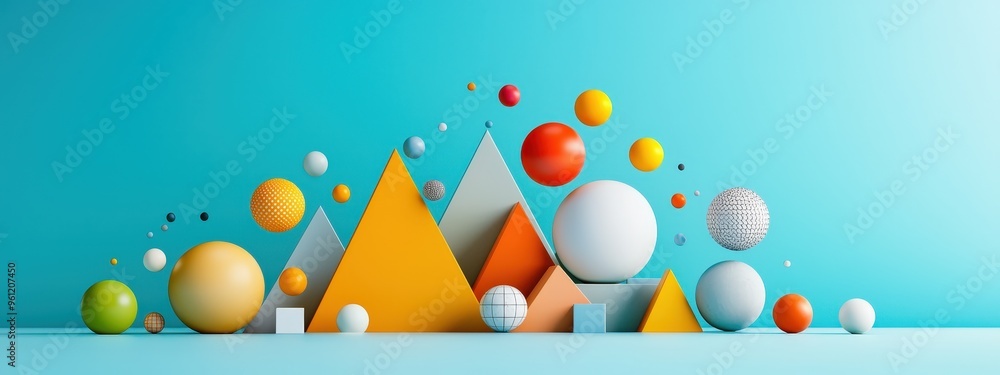 The concept of ratios visualized with contrasting sizes of objects ...