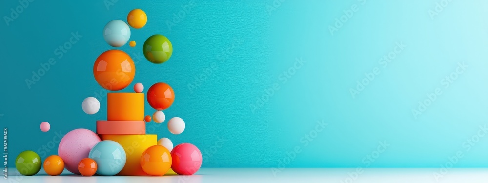 The concept of ratios visualized with contrasting sizes of objects ...