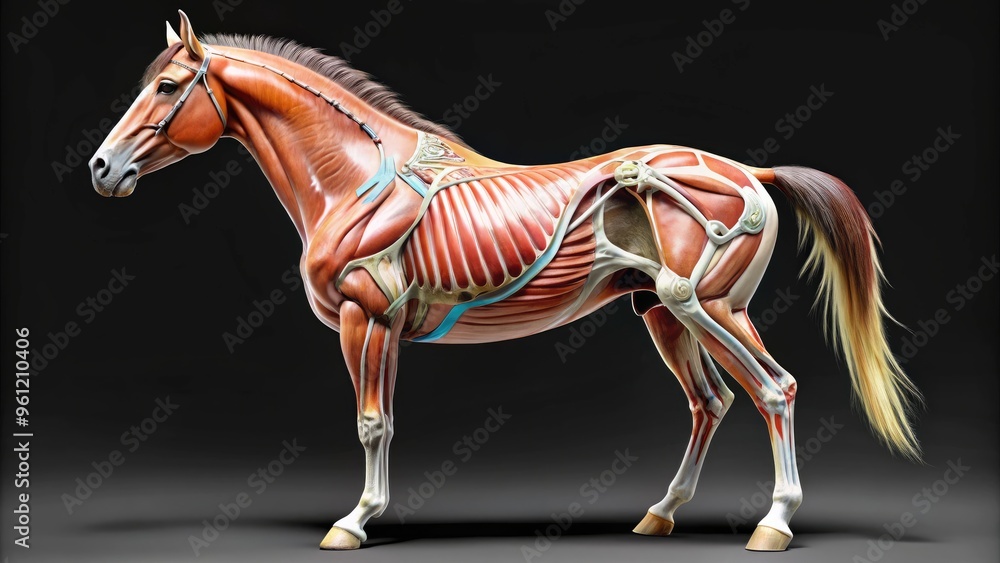 Intricate Illustration Showcasing The Complex Internal Anatomy Of A ...