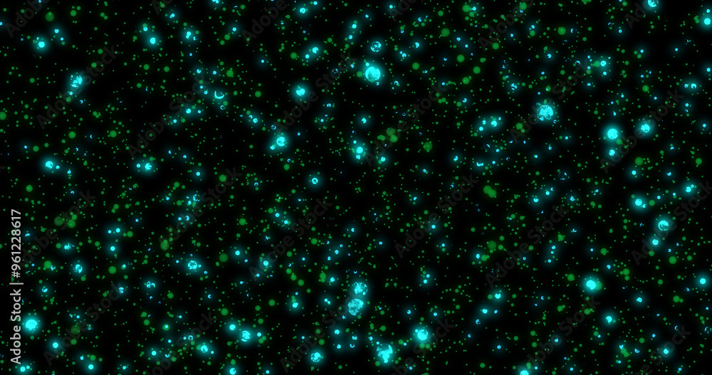 Sparkling stars shining blinking brightly in space dark bg 4K ...