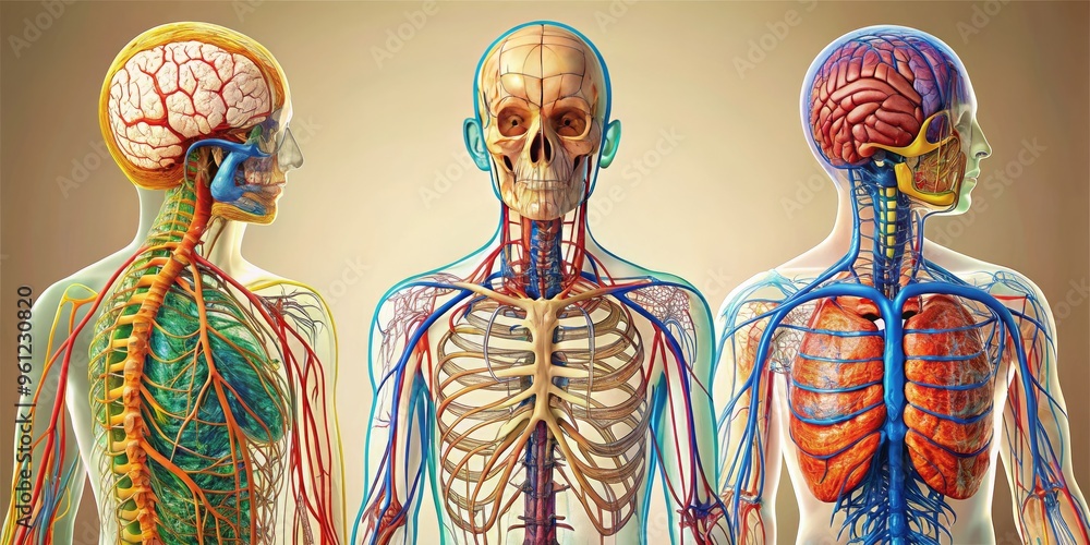 Sketchy Anatomical Drawings Illustrate The Structures Of The Brain ...