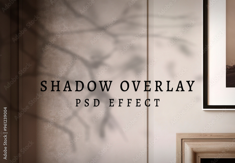 Tree Branch Shadow Overlay PSD Effect Stock Template | Adobe Stock