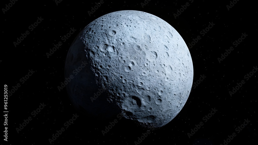 Holographic visualization of the dwarf planet Haumea showcasing its ...